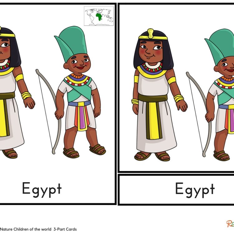 Traditional Costumes Around The World - Montessori Nature Printables