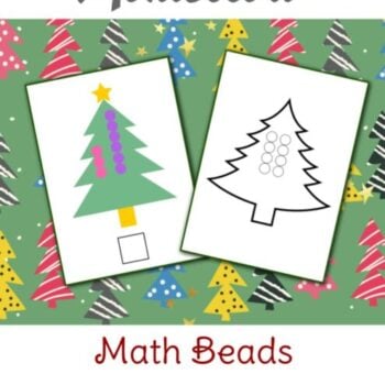 Montessori Math Beads Simple Addition Cards Christmas Themed ...