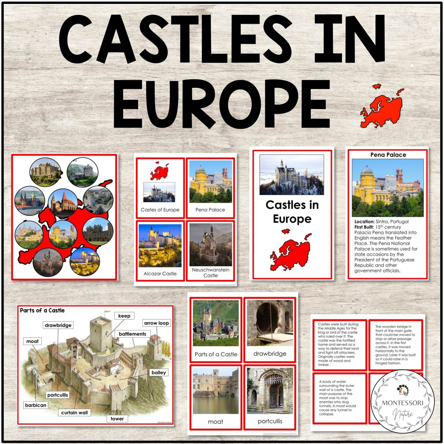 Europe Continent Montesori Inspired Activities - Montessori Nature
