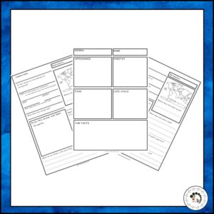 Ocean Biome Animal Plant Adaptations Research Forms - Montessori Nature