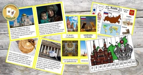 All About Russia Montessori Inspired Activities - Montessori Nature