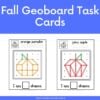Free Printable - Autumn Geoboard Cards - Montessori Nature
