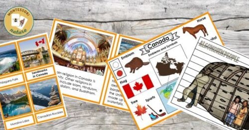 All About Canada Montessori Inspired Activities - Montessori Nature
