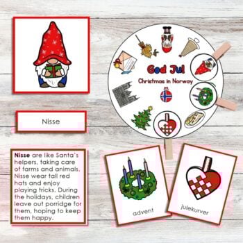 Free Printable - Winter Clothing 3 Part Cards - Montessori Nature
