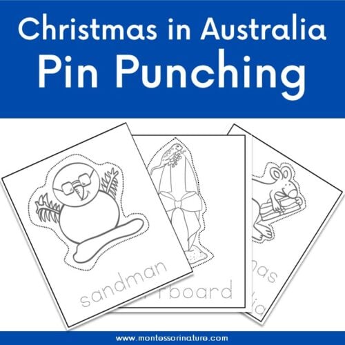 Australia Oceania Continent Bundle - Montessori Nature Printables