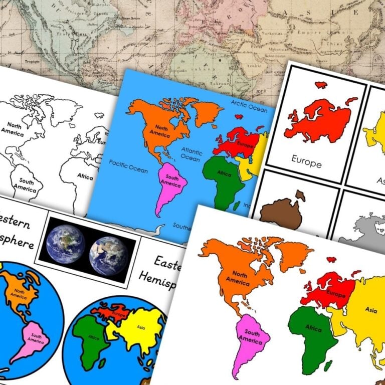 Europe Continent Montesori Inspired Activities - Montessori Nature