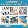 Continents of the World Geography Folder - Montessori Nature
