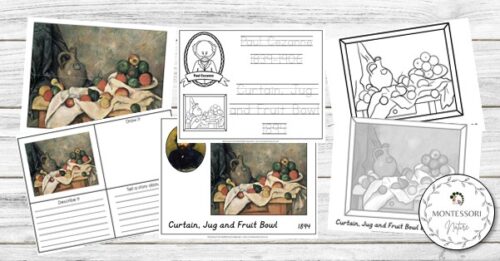 Free Printable DIY Coloring Pages Paul Cezanne - Montessori Nature
