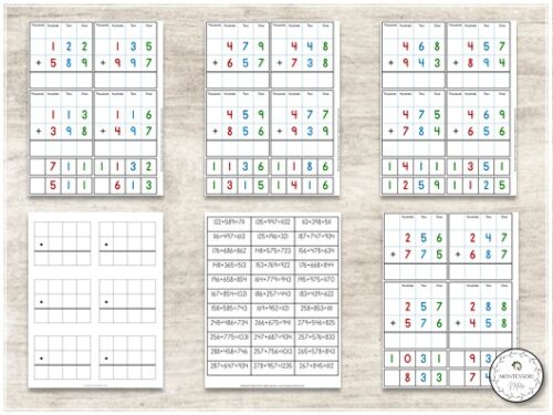 Dynamic Addition: Place Value Operation Math Cards 3 Digit Numbers ...