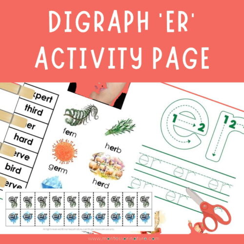 Free Printable - ER Digraph Student Activity Page Phonics - Montessori ...