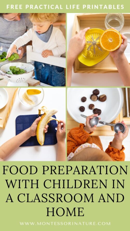Free Printable - Food Preparation Practical Life Planner for Children ...