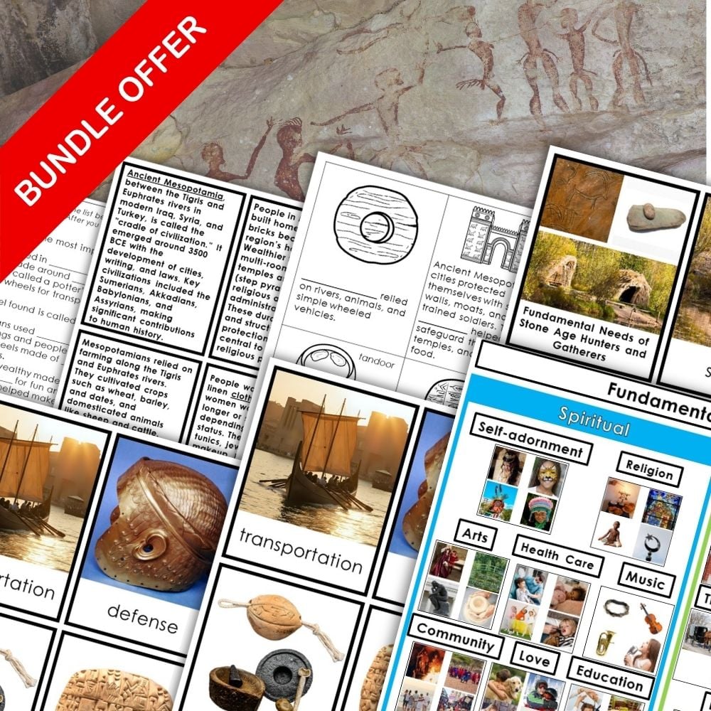 Fundamental Needs of Humans Bundle Early Humans Ancient Civilizations ...