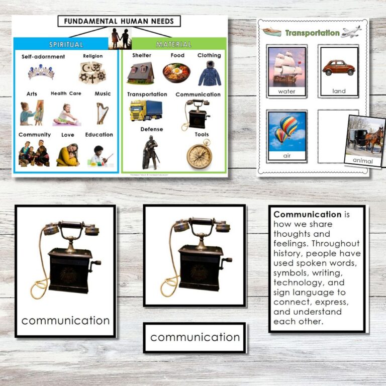 Montessori Nature - Educational Printables