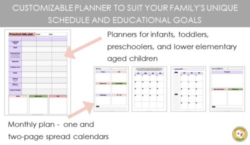 Editable Homeschool Planner With Yearly Updates