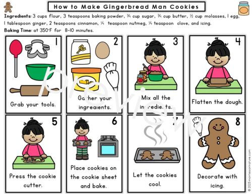 How to Make Gingerbread Man Cookies: Practical Life Christmas ...