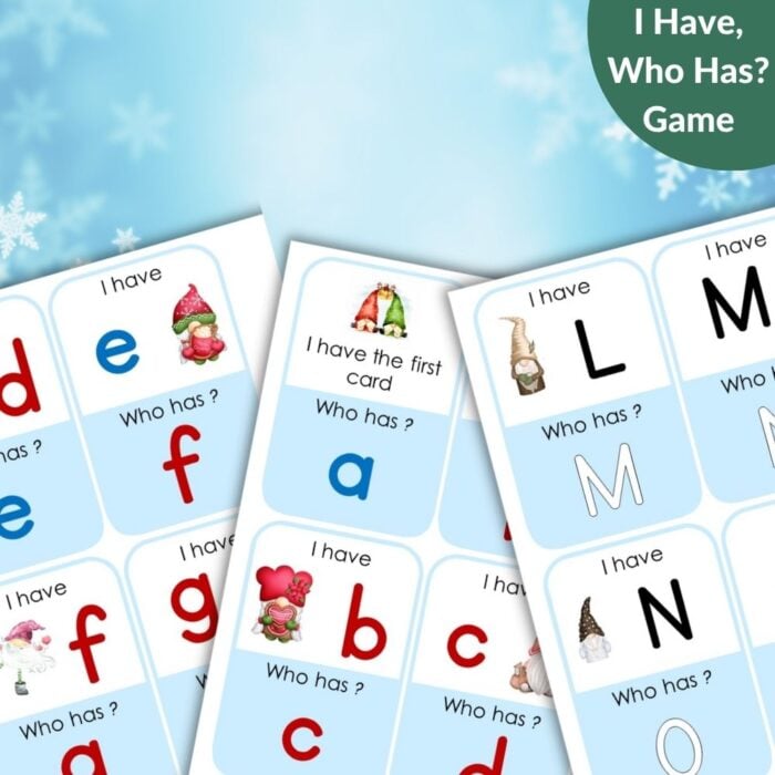 I Have, Who Has - Winter ABC’s - Editable