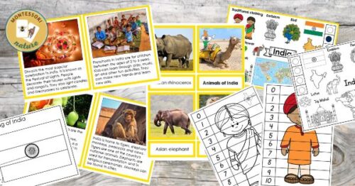 All About India Montessori Inspired Activities - Montessori Nature