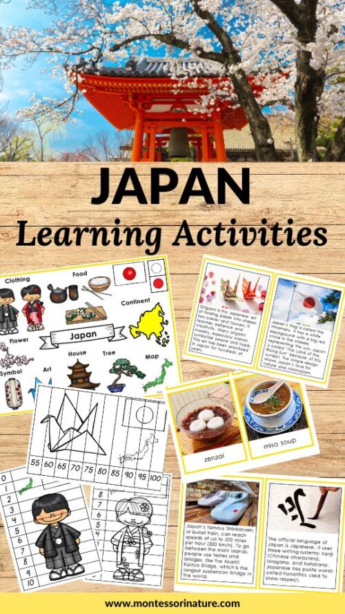 All About Japan Montessori Inspired Activities - Montessori Nature