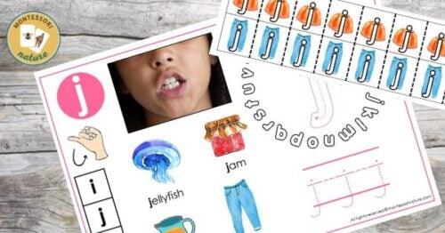 Free Printable - Letter j Student Activity Page Phonics - Montessori Nature