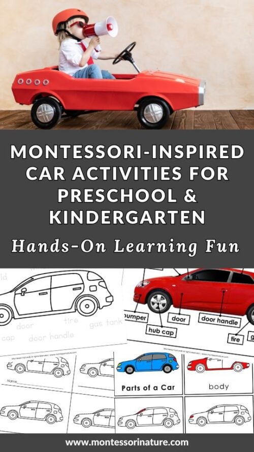 Montessori-Inspired Car Activities for Preschool and Kindergarten ...