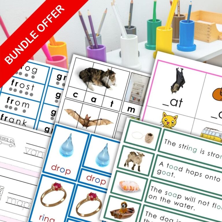 Learning to Read and Write: Phonics Bundle - Montessori Nature