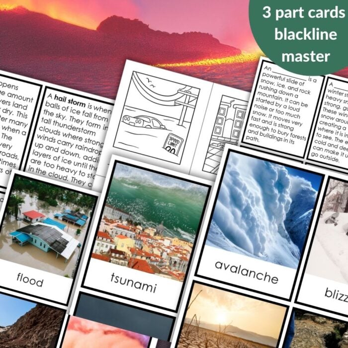 Types of Natural Disasters - Montessori Nature