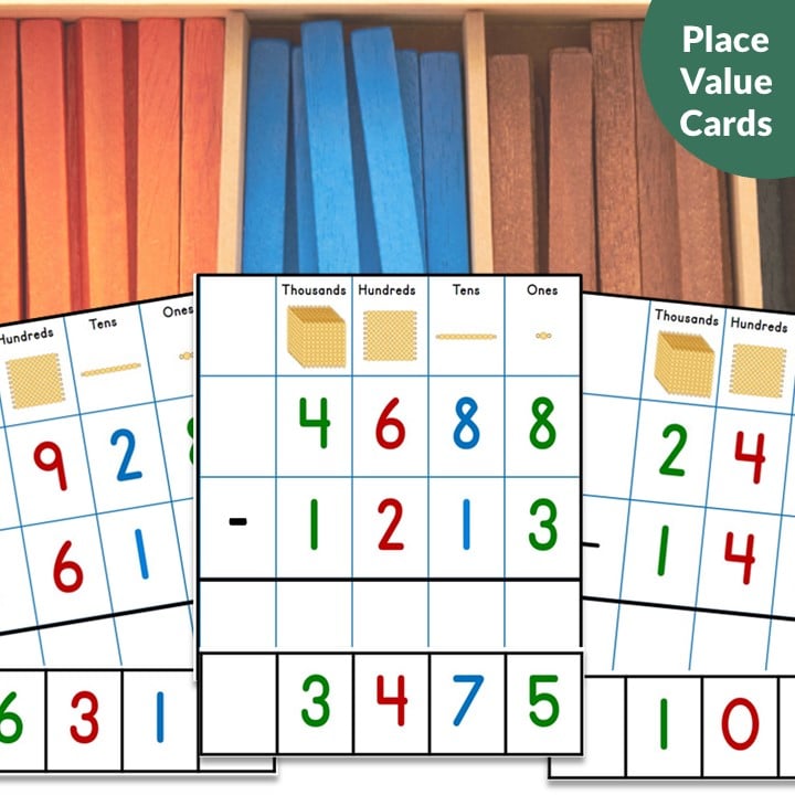 Free Printable - Place Value Mats, Task Cards, and Tracing Worksheets ...