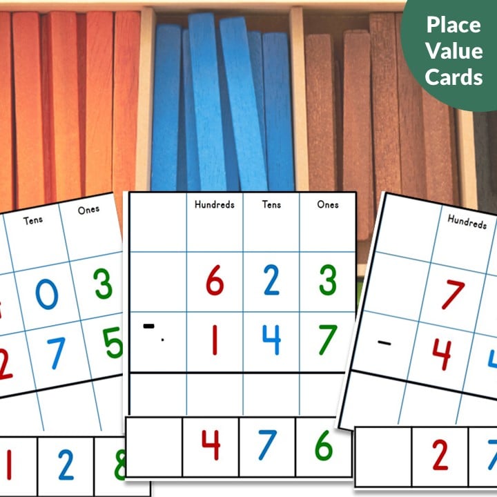 Free Printable - Place Value Mats, Task Cards, and Tracing Worksheets ...
