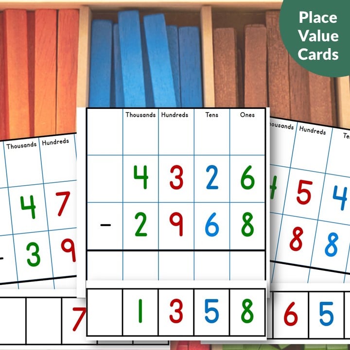 Free Printable - Place Value Mats, Task Cards, and Tracing Worksheets ...
