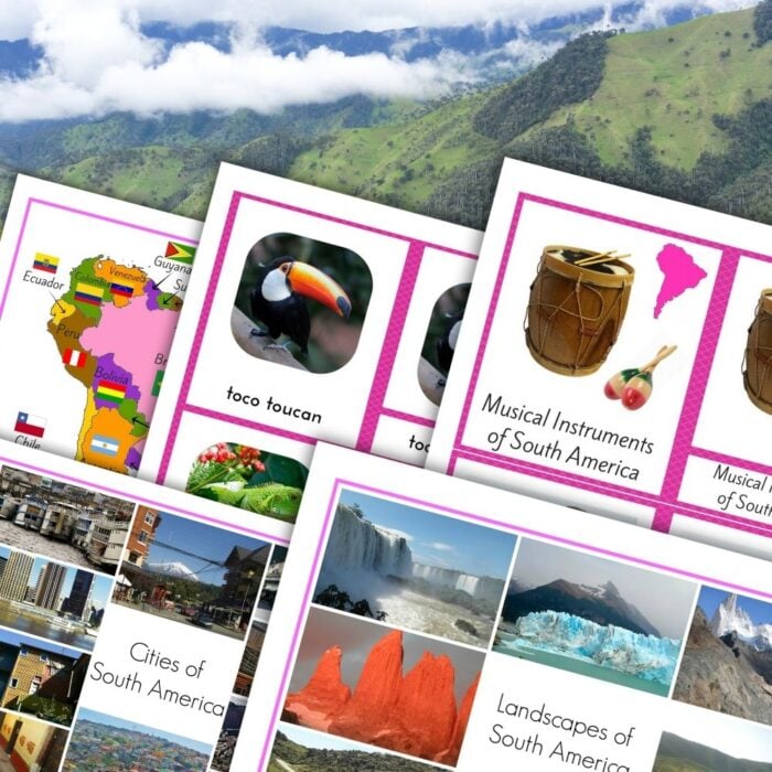 South America Activity Pack - Montessori Nature