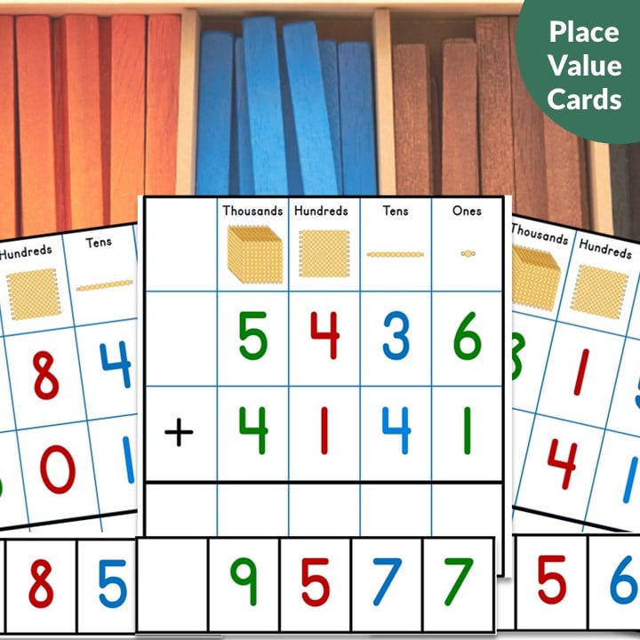Free Printable - Place Value Mats, Task Cards, and Tracing Worksheets ...