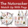 Free Printable - The Nutcracker Matching Christmas - Montessori Nature