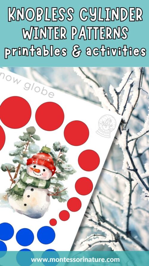 Building Winter Patterns - Activities and Printables - Montessori Nature