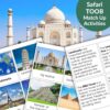 40 World Landmarks: 3-Part Cards - Montessori Nature