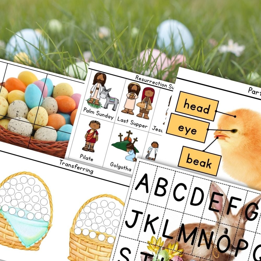 Easter Pack: Busy Book for Preschool & Kindergarten - Montessori Nature