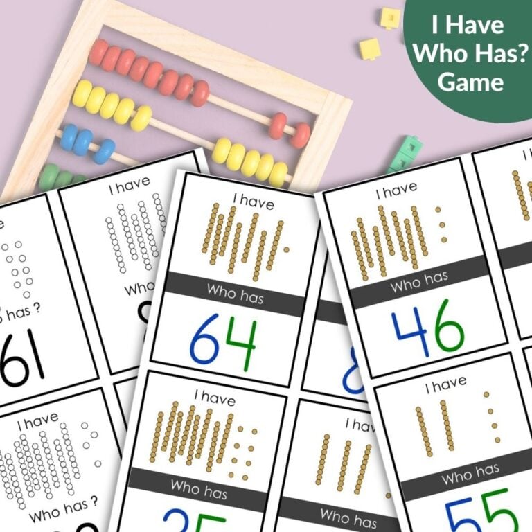 Place Value Tens Ones I Have Who Has Math Game